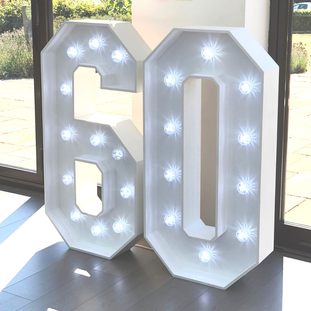 Light Up Numbers | Giant LED numbers for birthdays & celebrations